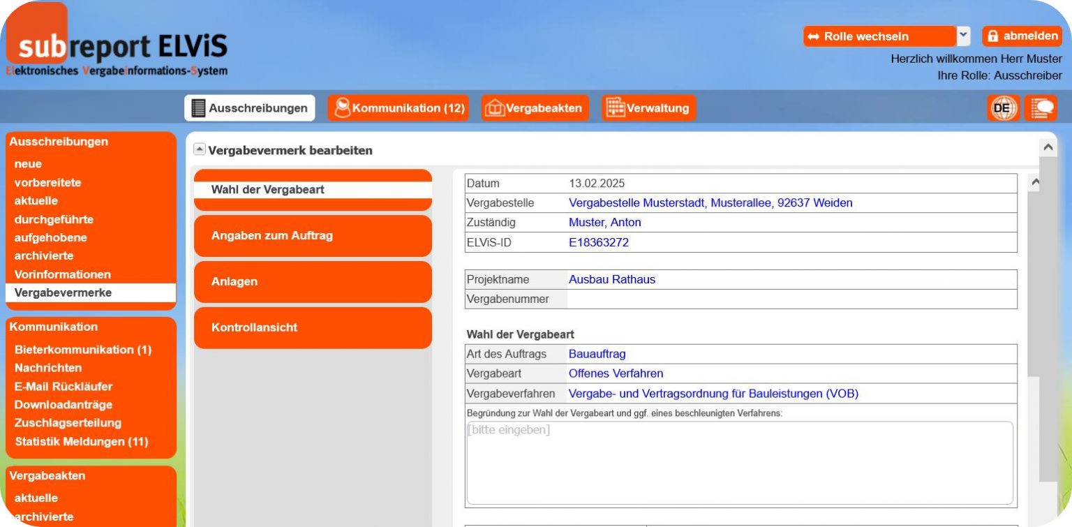 subreport ELViS Archive - subreport